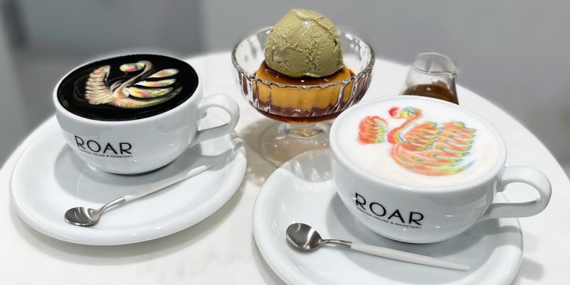 銀座「ROAR COFFEE Tokyo Ginza」でカラフルなレインボーラテを楽しむ｜るるぶ&more.